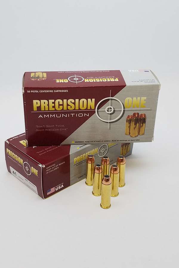 PRECISION ONE 41 MAGNUM 210G XTP JHP 50RD | Apex Ordnance
