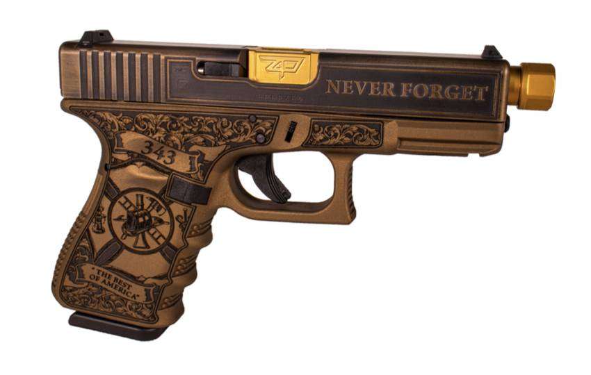 SHARK COAST TACTICAL GEN3 GL19 9/11 COMMEMORATIVE PSTL GLD BBL ...