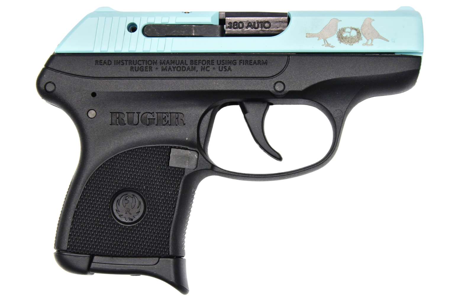 RUGER LCP 380ACP PSTL ROBBIN EGG BLUE/BLK 6+1RD | BattleHawk Armory