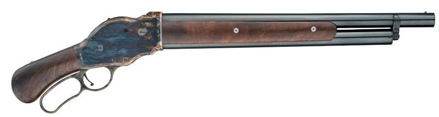 CHIAPPA 1887 SHOTGUN BOOTLEG BLACK 18.5IN RND BBL HAND OILED WALNUT ...