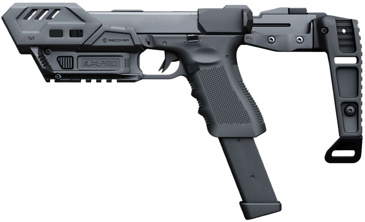 Recover Tactical SPROMGB01 S-Pro MG Conversion Kit For Glock Black ...