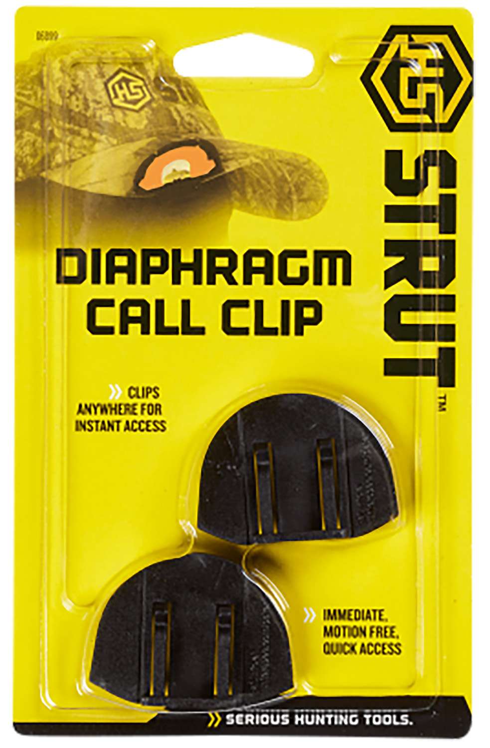 Hunters Specialties HSSTR06899 Diaphragm Call Clip Black Plastic 2 Pack ...