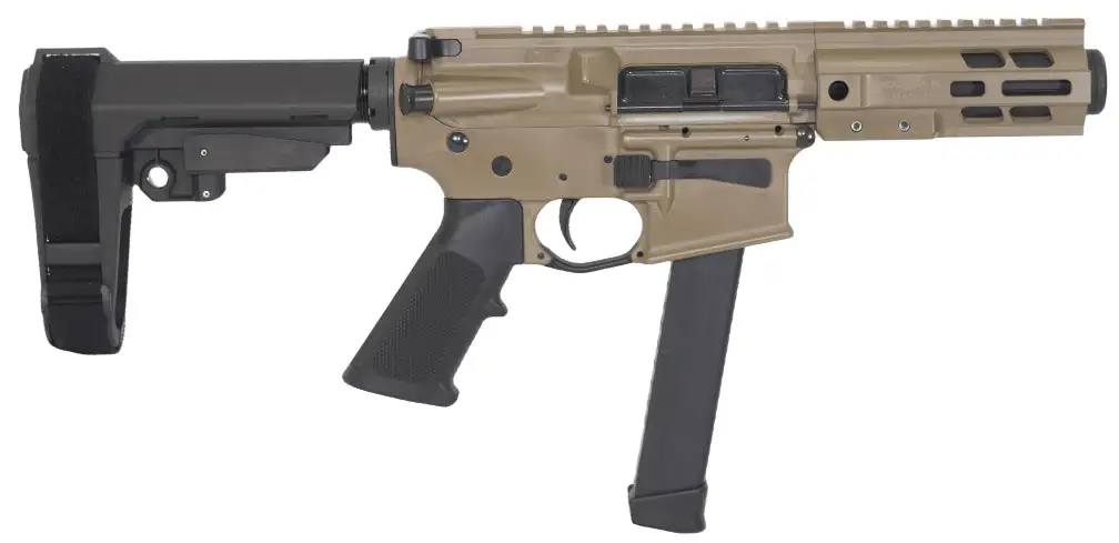 BRIGADE BM-9 9MM 6.5 FDE SBA3 MLOK MINI CAN | BattleHawk Armory
