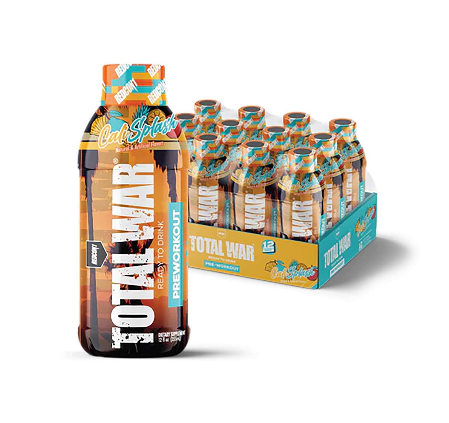Redcon1 RC1TWRTDCS-12 Total War Ready to Drink Cali Splash 12 Pack ...