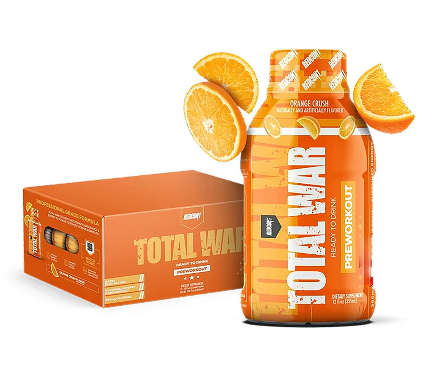 Redcon1 RC1TWRTDOC12 Total War Ready to Drink Orange Crush 12 Pack ...