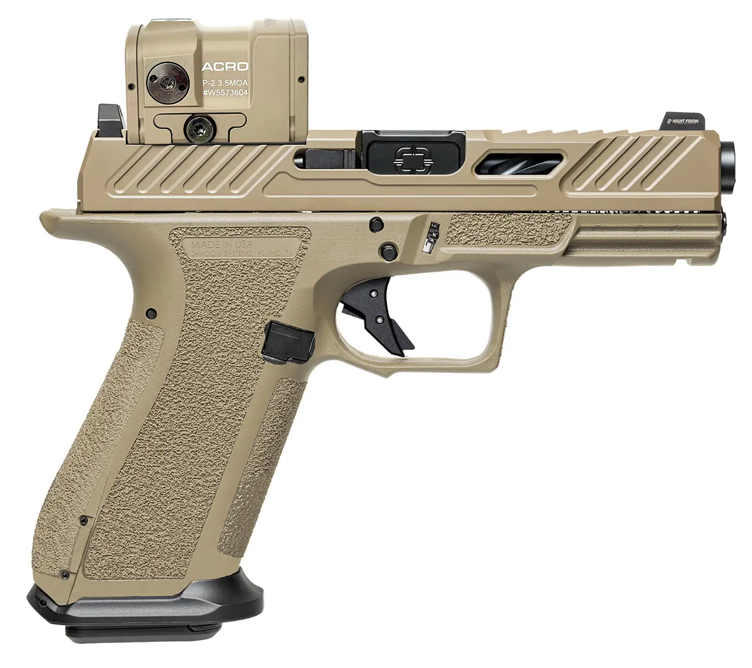SHADOW SS-3024-AM MR920 9MM ELT OR ACRO FDE | SHOOTERS CHOICE SC