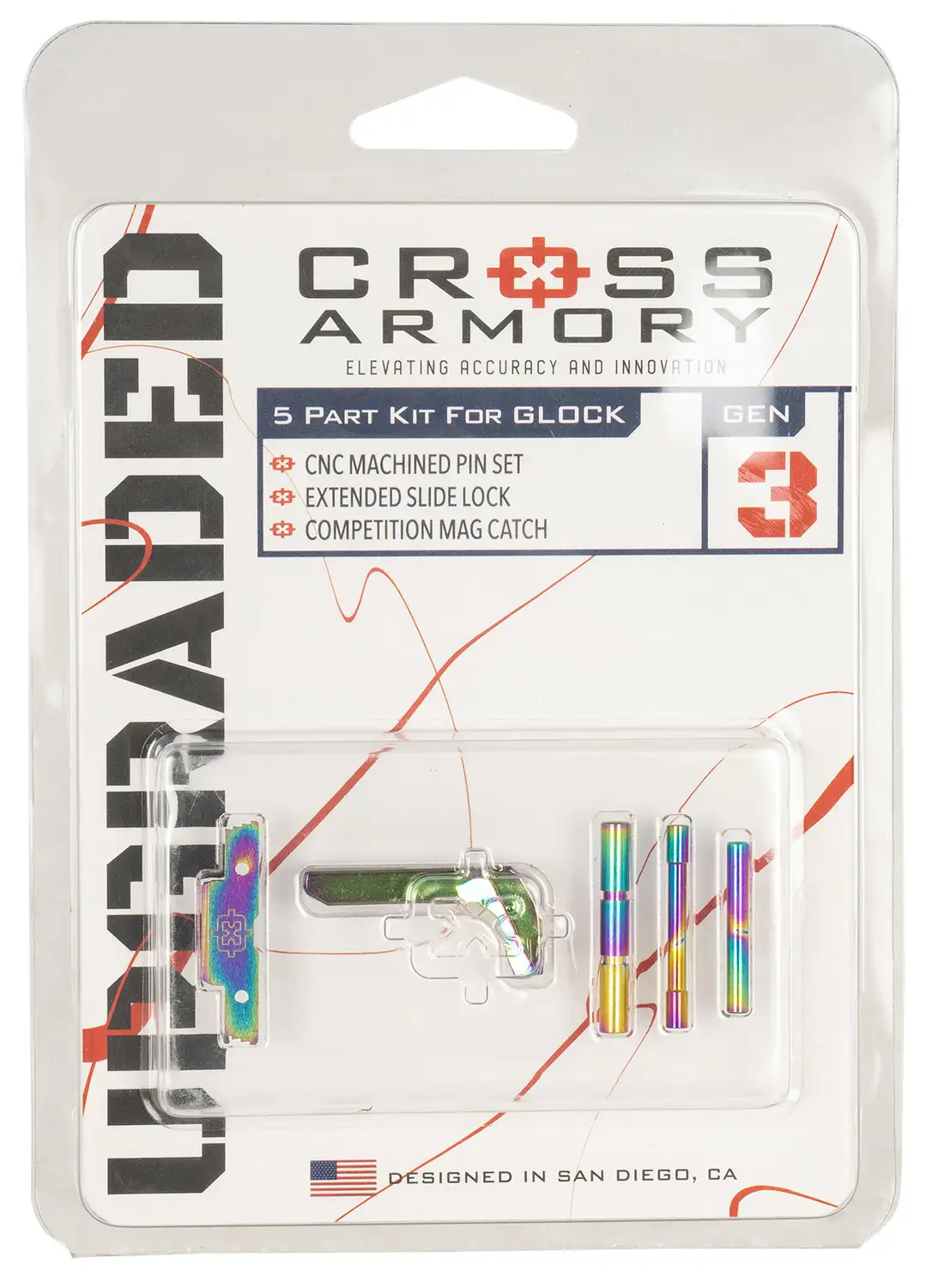 Cross Armory CRGOKRB 3 Piece Upgrade Kit P80 Gen1-3 Rainbow | NJG