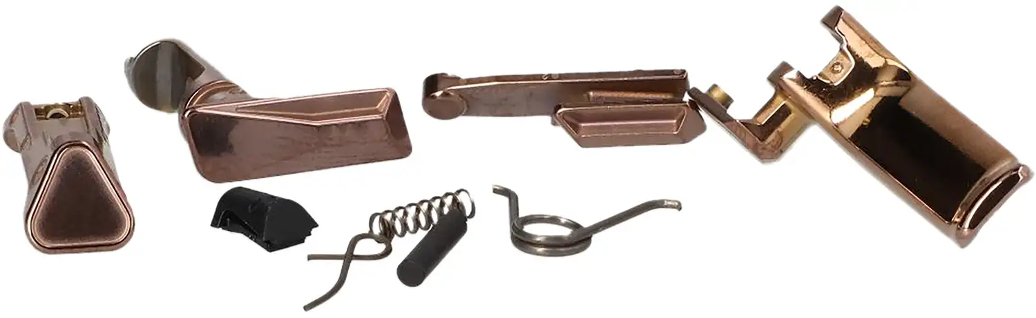Includes: Flat trigger/Slide catch lever/Take-down lever/Magazine catch ...