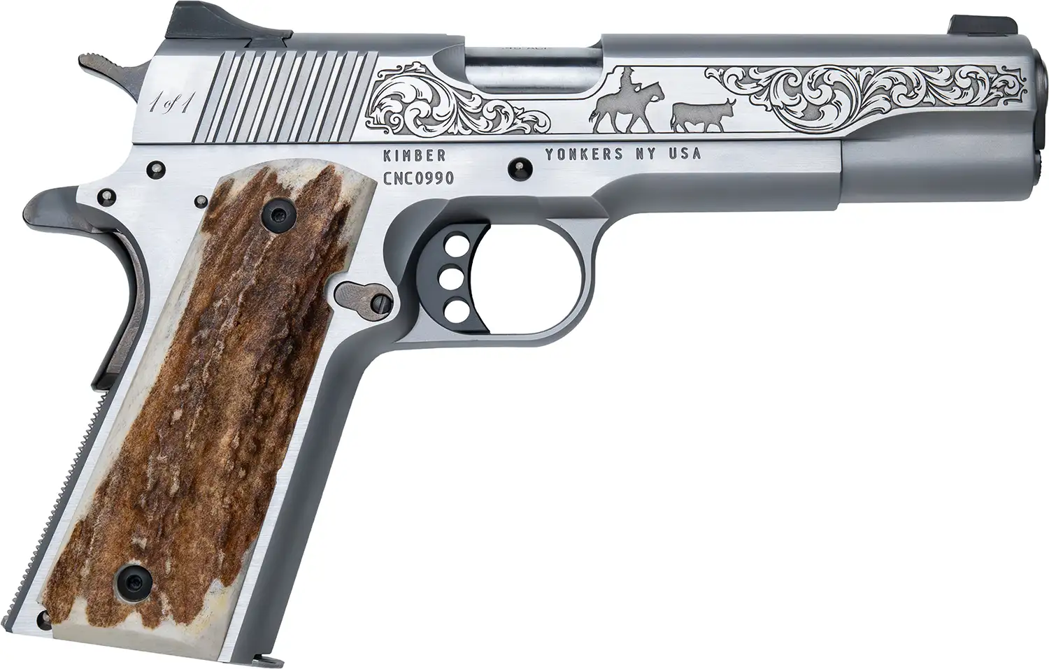 Cnc Firearms CNCCATTLEMAN Kimber 1911 Cattleman 45 ACP 7+1 5" Stainless ...