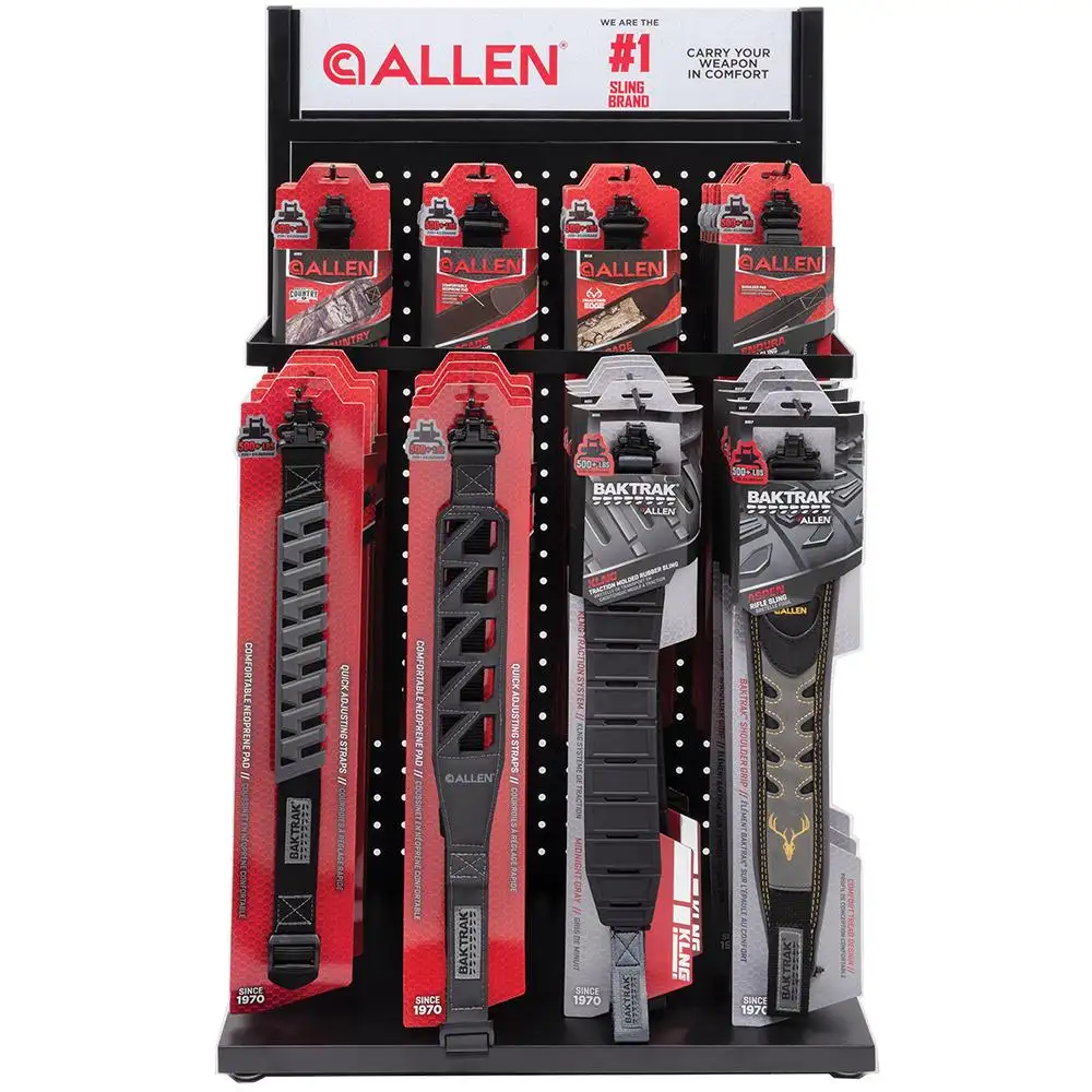 Allen Sling Display - 48 slings with rack and sign | Grove Gun Shop