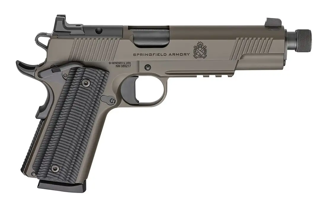 SPRINGFIELD 1911 OPERATOR AOS 45 ACP 5" 8RD GREEN THREADED | BattleHawk ...