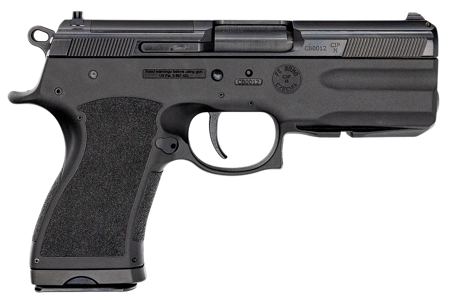 FK Brno US TMTPSDC PSD Compact Frame 7.5 FK 14+1 4.30" Black Nitride ...