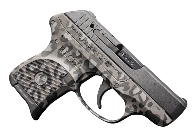 RUGER LCP 380ACP PISTOL SNOW LEOPARD PRINT 2.75" 1-6RD MAG | Cape Gun Works