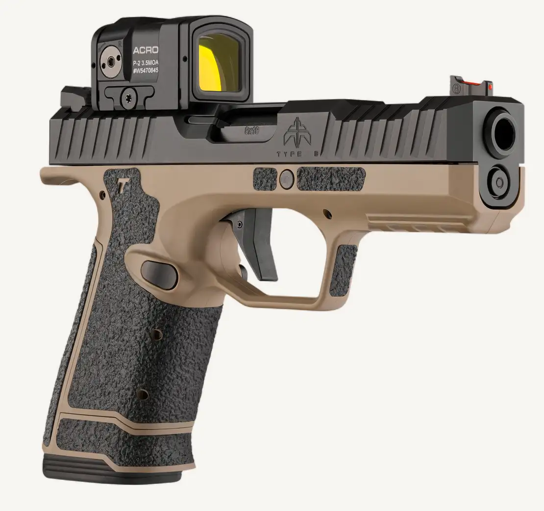 Type-B - Black slide and FDE frame - ACRO optic cut | NJG