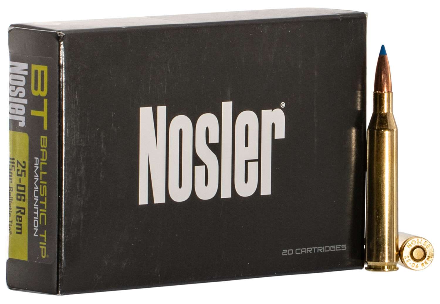 Nosler 40071 Ballistic Tip Hunting 25-06 Rem 115 gr Ballistic Tip 20 Bx ...