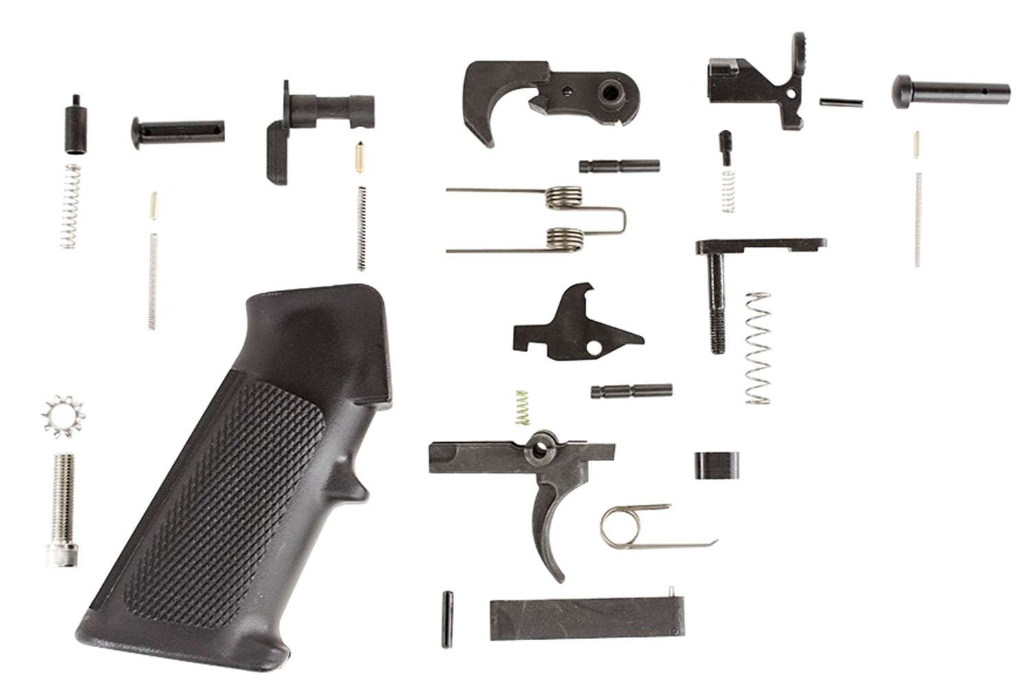 Aero Precision APRH100029 Lower Parts Kit Standard AR 15 Black Hardcoat 