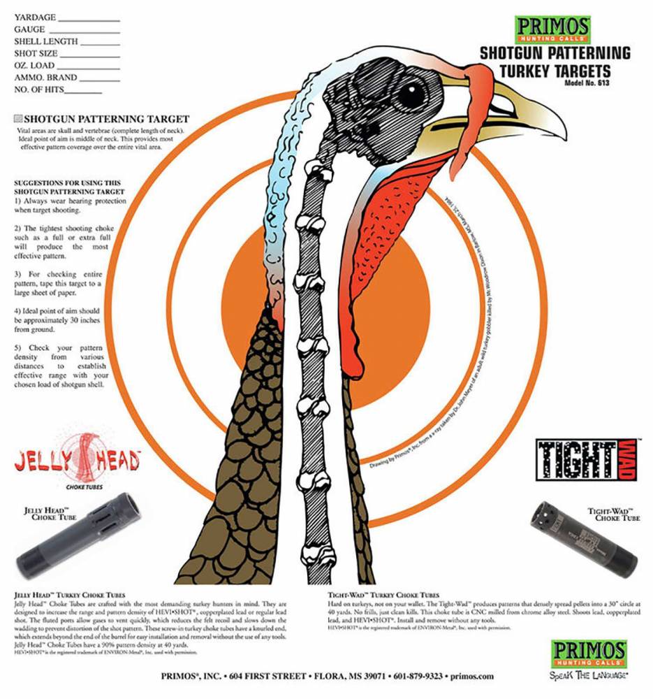 Primos 6041 Shotgun Turkey Paper Target 10 75 X 11 50 12 Per Pack EGUNCO Primos 6041 Shotgun Turkey Paper Target 10 75 X 11 50 12 Per Pack EGUNCO