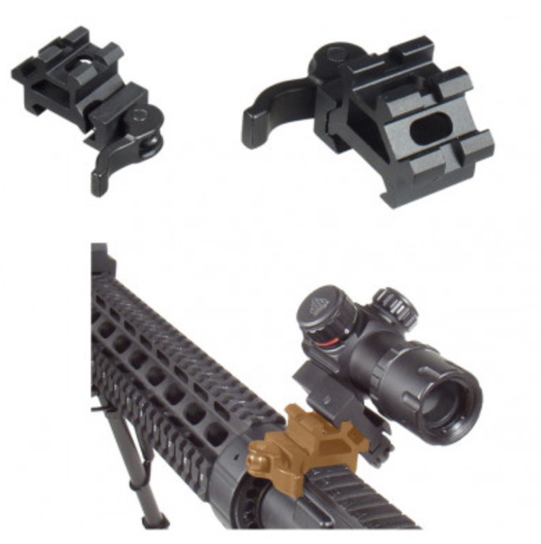 UTG ANGLE MOUNT QD 1 SLOT DOUBLE RAIL PICATINNY MOUNT | BattleHawk Armory