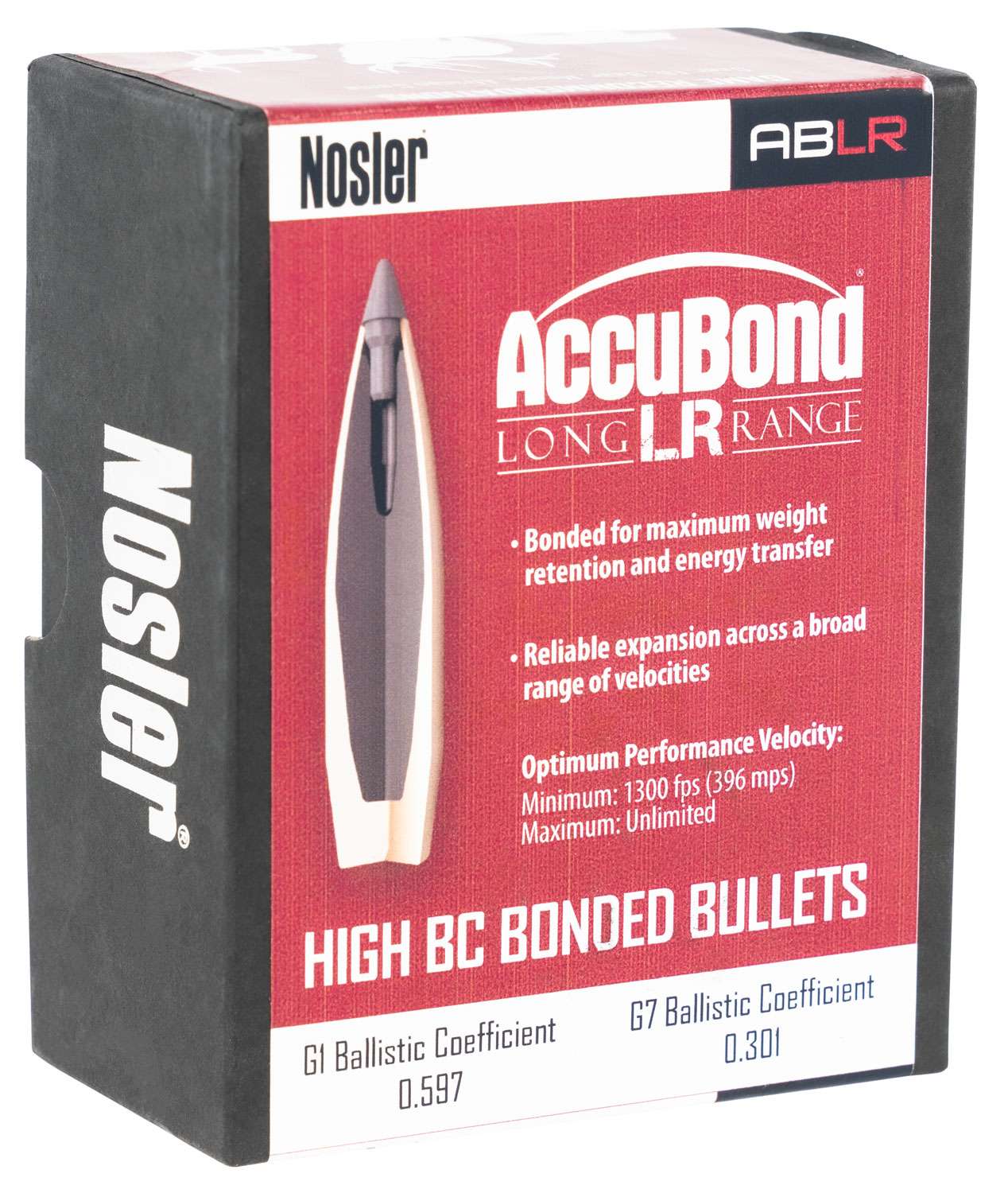 Nosler 58456 AccuBond Long Range 30 Cal .308 190 gr Spitzer Point 100 ...