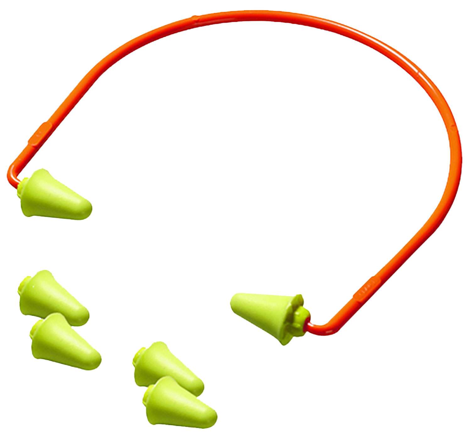 Peltor 97065 Banded Earplugs Foam 28 dB Behind The Head Yellow Ear Buds ...