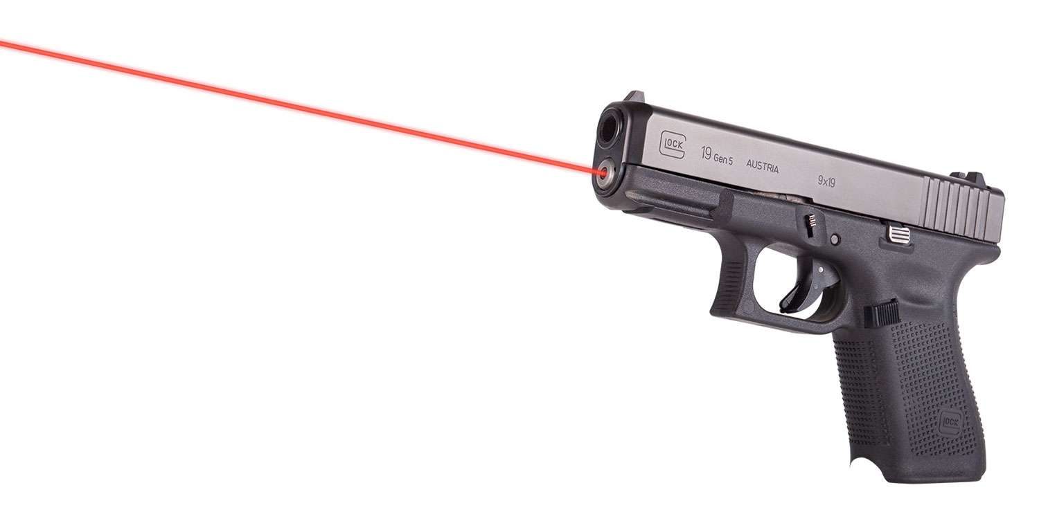 LaserMax LMSG519 Guide Rod Laser Red 5mW 520 Nm Wavelength Black For Glock 19 19 MOS 19X Gen5 