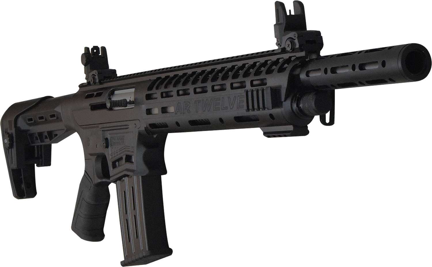 Panzer Arms AR 12 TACTICAL AR-12 Standard Black Anodized 12 Gauge 20" 3 ...
