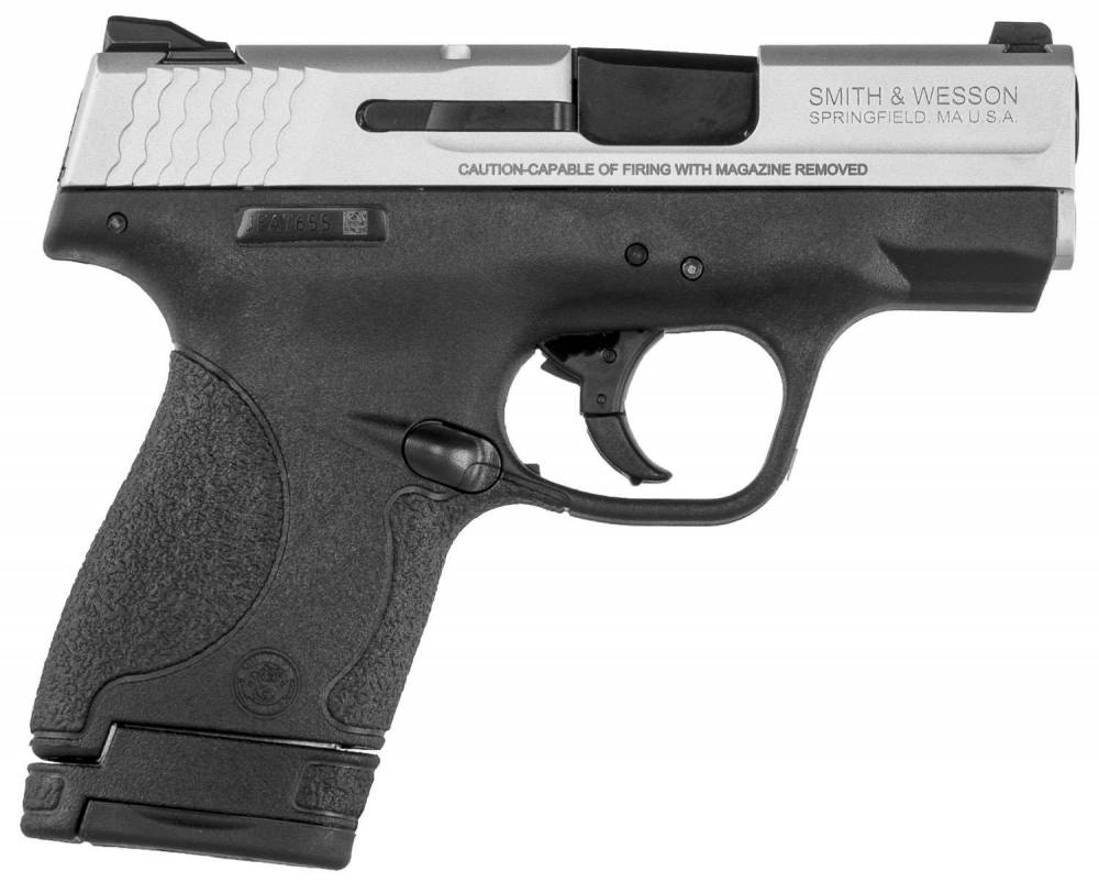 Smith Wesson 13219 M P Shield 9mm Luger 3 10 7 1 8 1 Black Satin smith-wesson-13219-m-p-shield-9mm-luger-3-10-7-1-8-1-black-satin