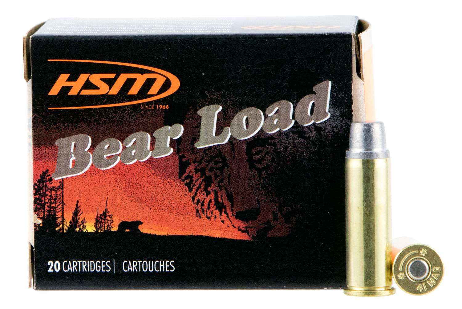 Hsm 414n20 Bear Load 41 Rem Mag 230 Gr Semi Wadcutter Swc 20 Bx 20