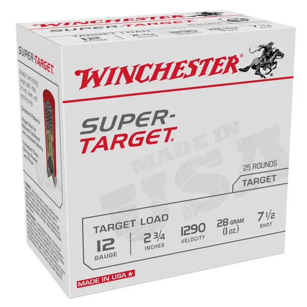Winchester Ammo TRGT12907 Super Target 12 Gauge 2.75" 1 oz 7.5 Shot 25 ...