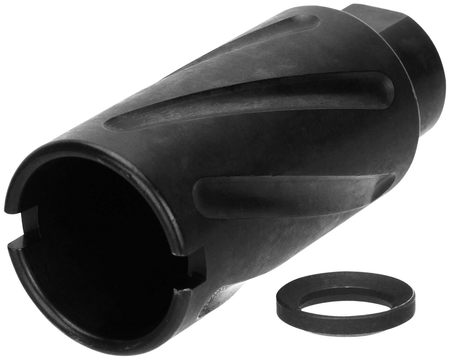 TacFire MZ10073B Spiral Fluted 308 Win Muzzle Brake 5 8 24 Tpi Black tacfire-mz10073b-spiral-fluted-308-win-muzzle-brake-5-8-24-tpi-black
