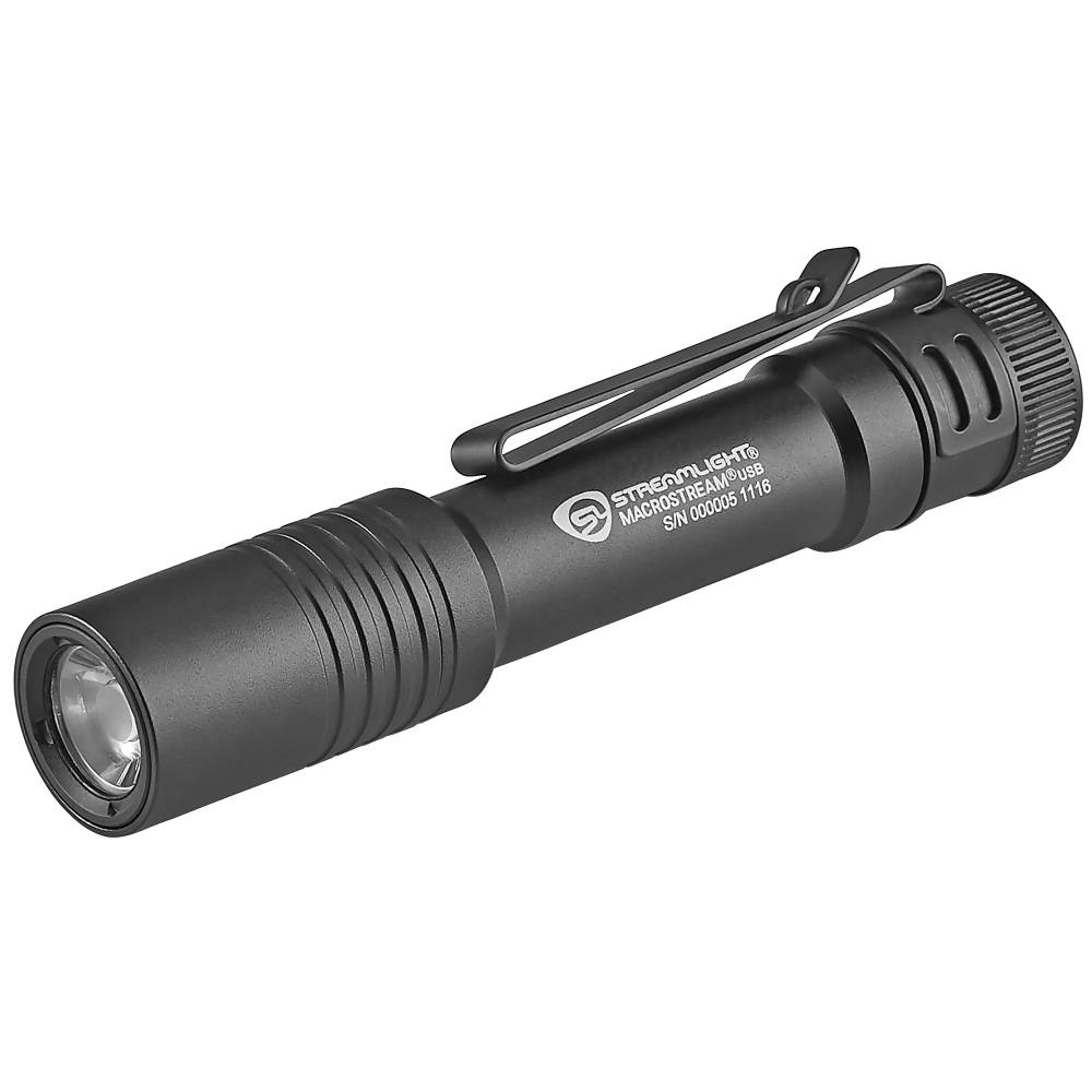 Streamlight 66320 Macrostream USB 50 500 Lumens Aluminum Black Lithium 