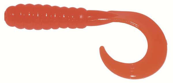 BB 2" CURL TAIL GRUB ORANGE 10 PK | Point Blank Range