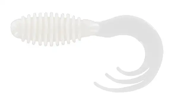 BB 2" RING TRIPLE TIP GRUB WH 10PK | Guns 4 Less