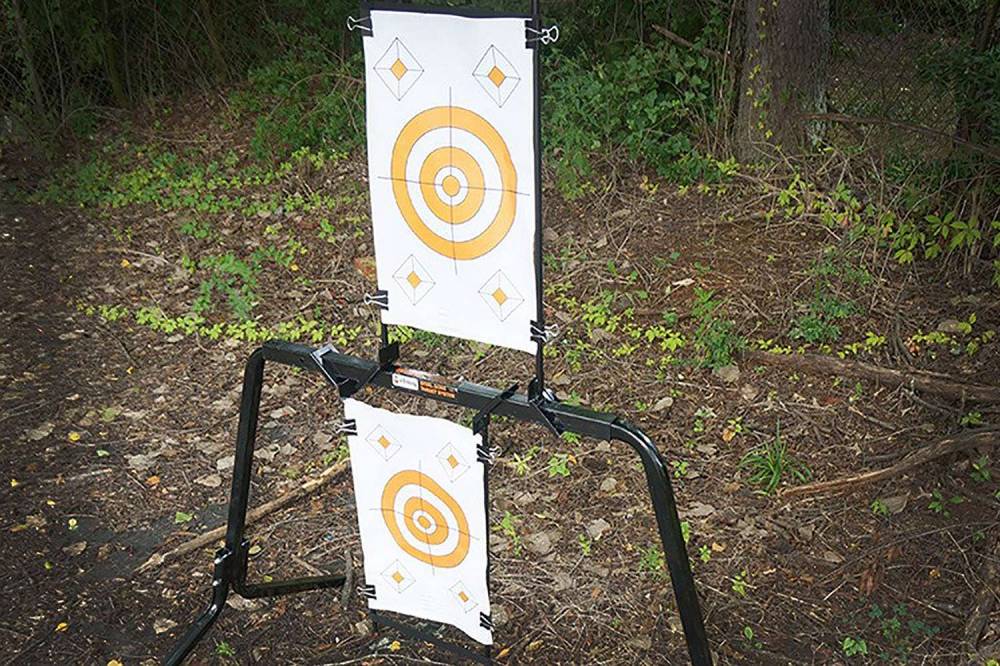Viking Solutions VKS VPT001 Convertible Paper Target Stand Black Steel X Ring Supply Viking Solutions VKS VPT001 Convertible Paper Target Stand Black Steel X Ring Supply