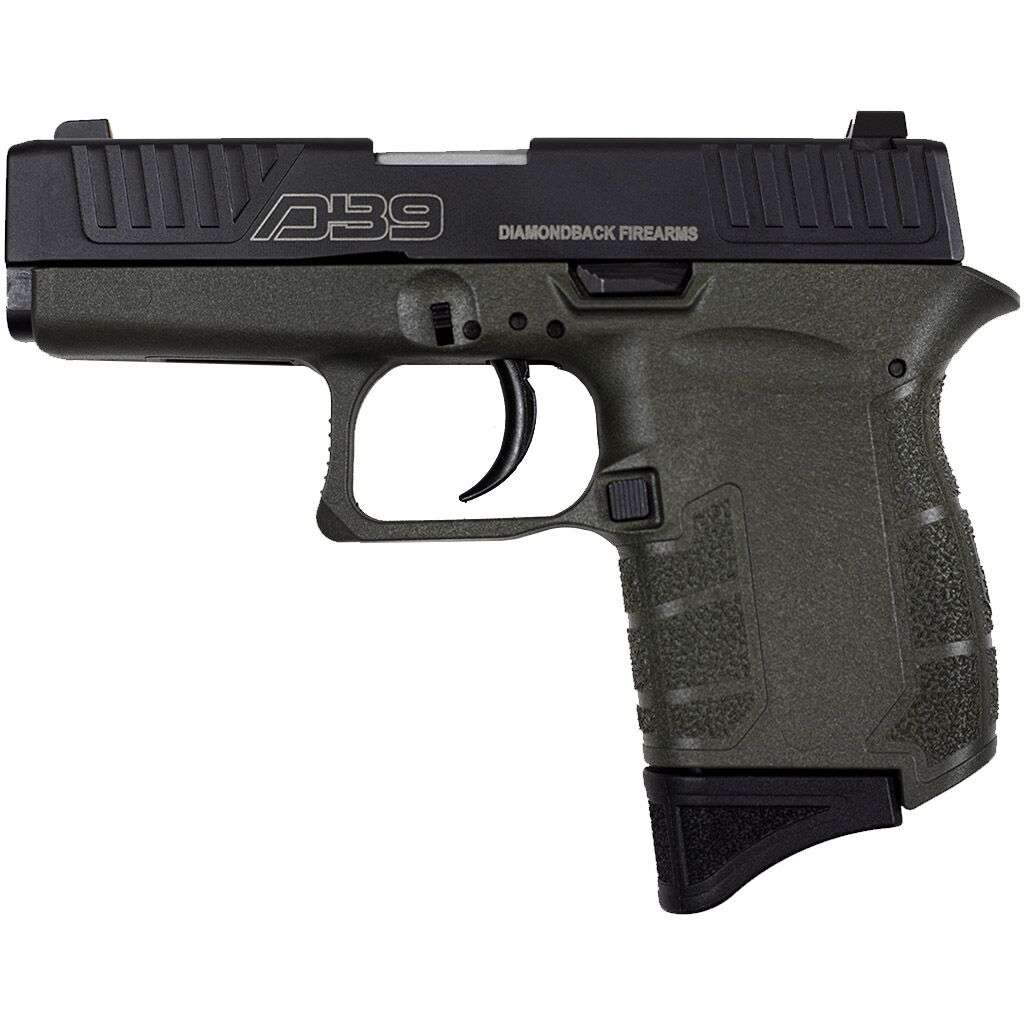 Diamondback DB0200P101 DB9 Micro-Compact 9mm Luger 3.10" 6+1 OD Green ...
