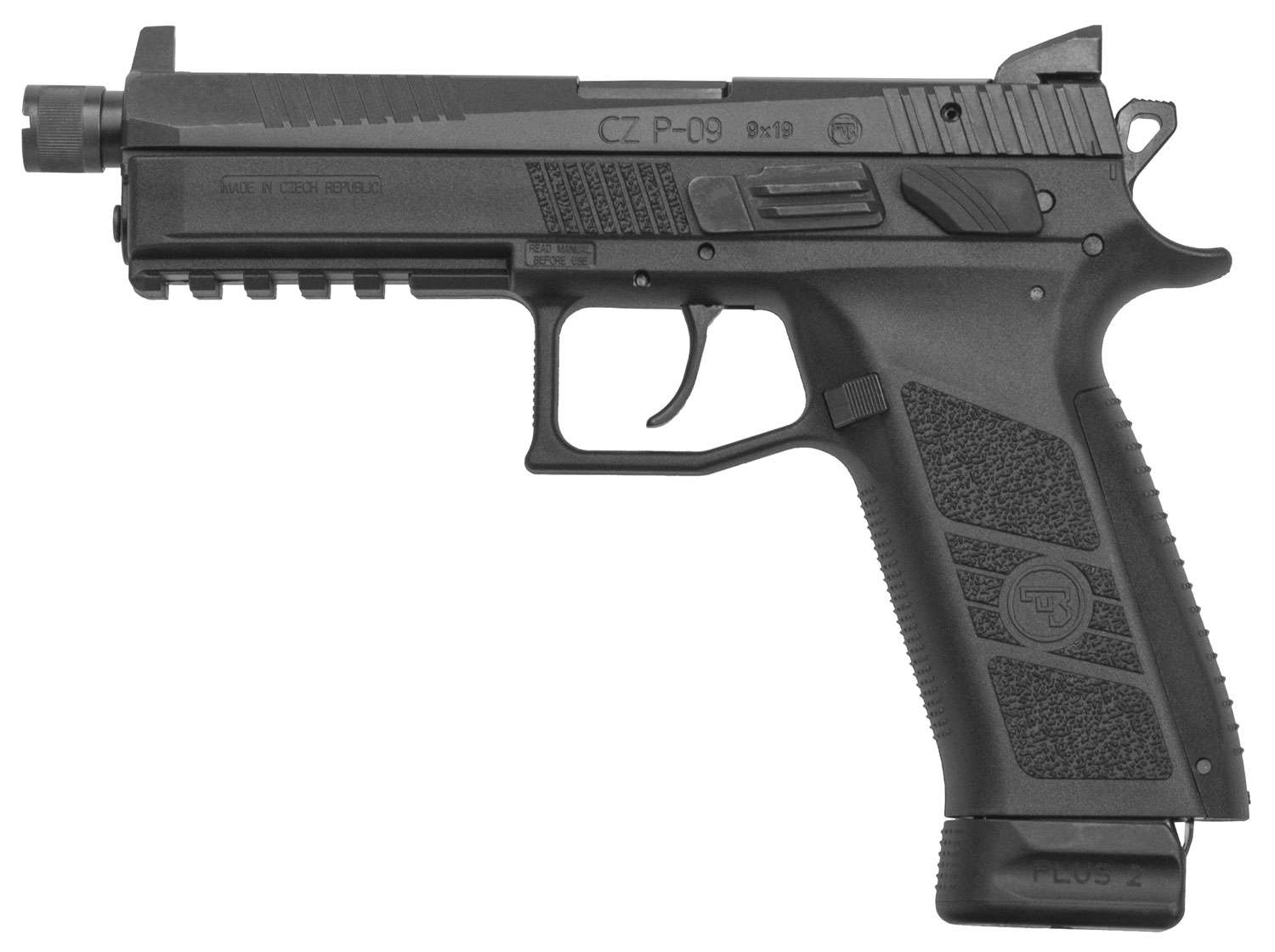 CZ 91270 P 09 Suppressor Ready 9mm Luger 5 10 21 1 Black Black 