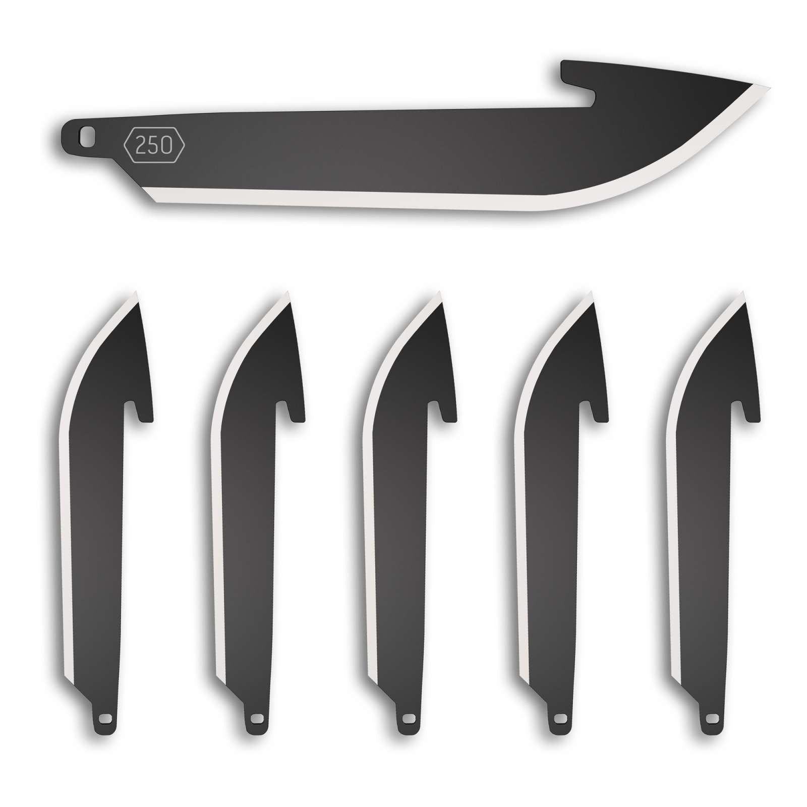 OUTDOOR EDGE 2 5 DROP POINT BLADE PACK BLACK BLADE 6 PACK Grove Gun Shop OUTDOOR EDGE 2 5 DROP POINT BLADE PACK BLACK BLADE 6 PACK Grove Gun Shop