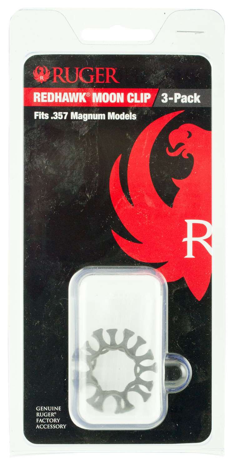 RUGER 90634 REDHAWK 357 MAG 8RD STAINLESS MOON CLIP 3 PER PACK | Range USA