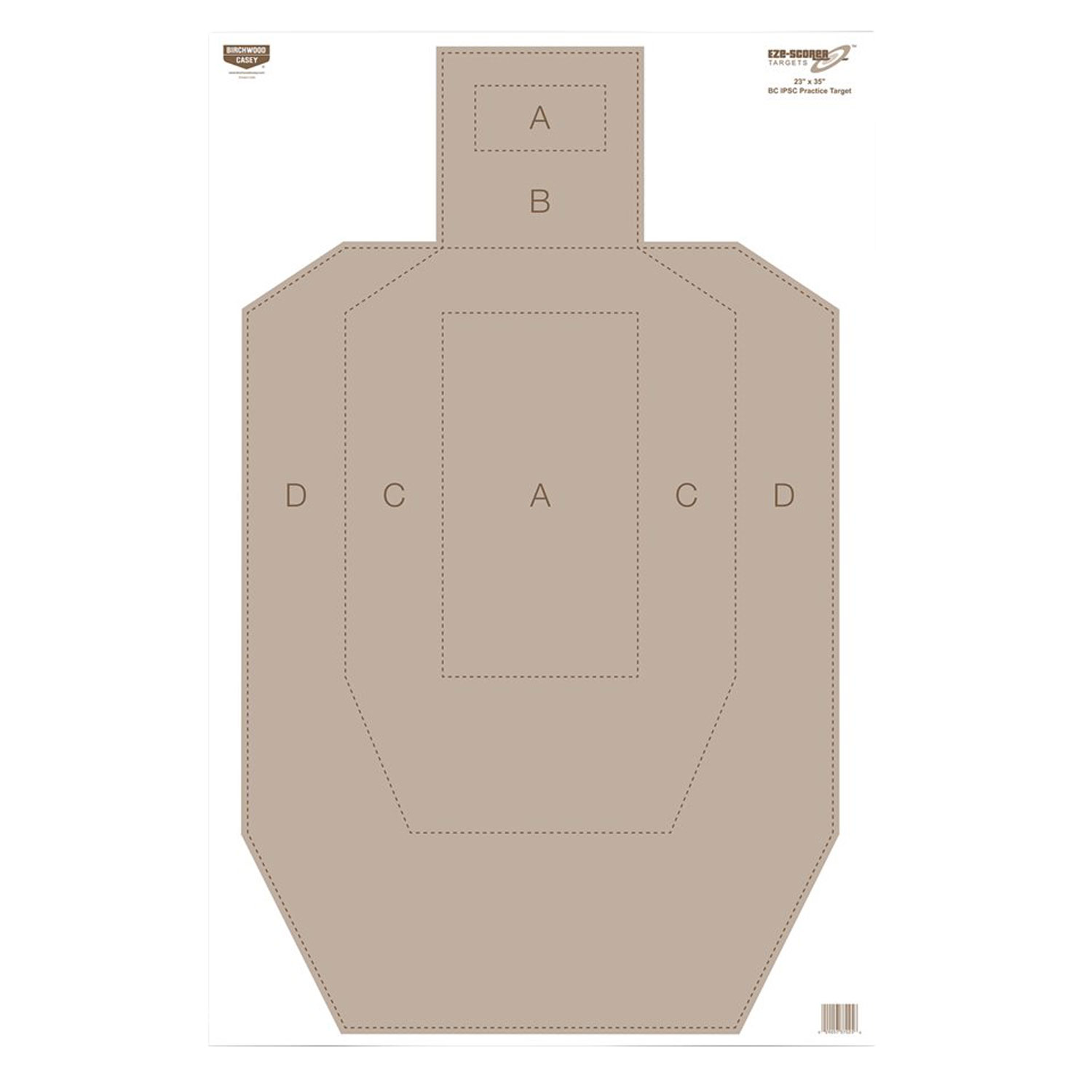 Birchwood Casey 37025 EZE-Scorer IPSC Hanging Paper Target 23" x 35 ...
