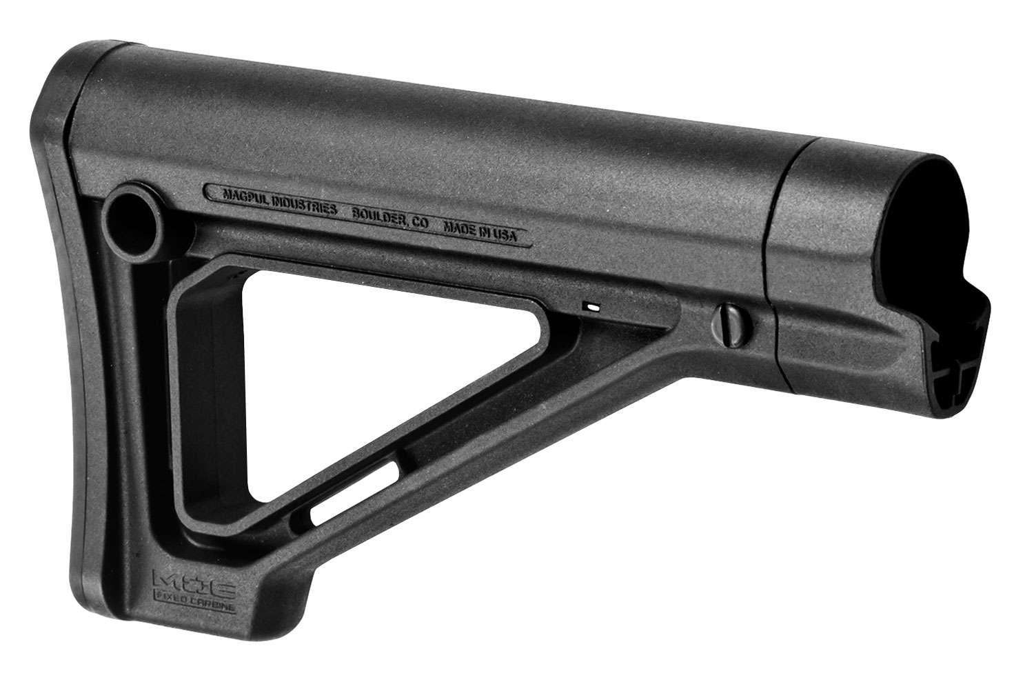 Magpul MAG480 BLK MOE Carbine Stock Fixed Black Synthetic For AR15 M16